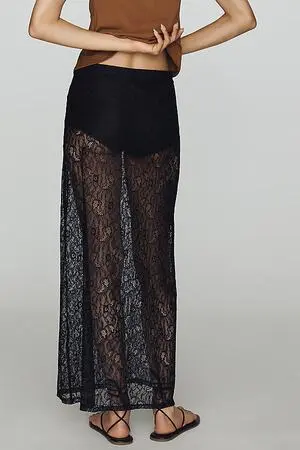 Anthropologie Lace Maxi Skirt