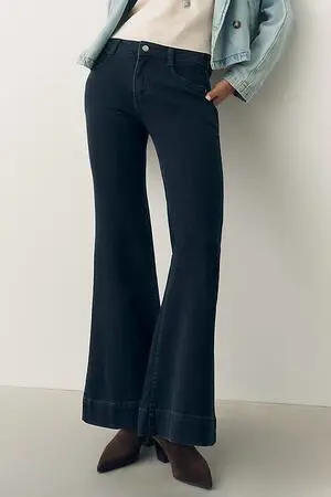 PILCRO Retro Mid-rise Flare Jeans