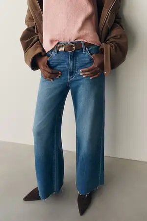 Paige Anessa " High-rise Wide-leg Jeans