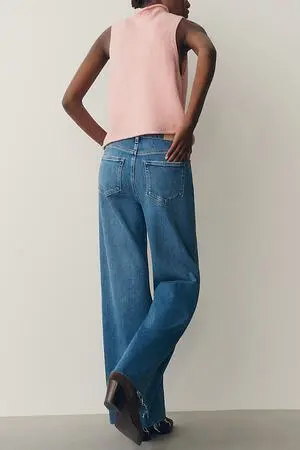 Paige Anessa " High-rise Wide-leg Jeans