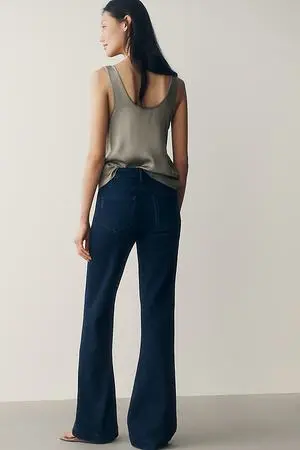 Paige Leenah " Mid-rise Flared Jeans - Senora