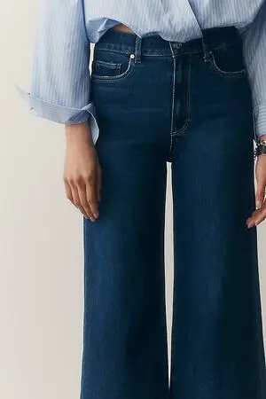 Paige Anessa High-rise Crop Wide-leg Jeans