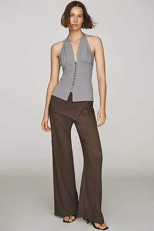 Maeve Plunge Halter Top