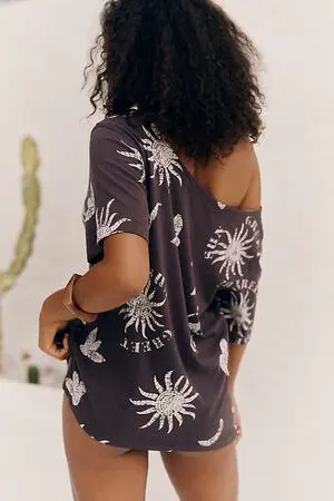 CELANDINE Cotton One-shoulder Tee