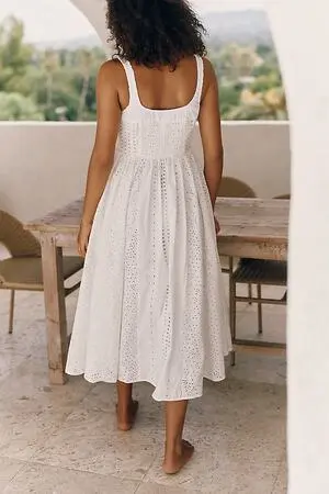 English Factory Embroidered Midi Dress