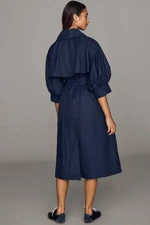 Maeve Crop-sleeve Trench Coat Jacket