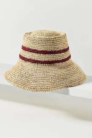 WYETH Tali Raffia Bucket Hat