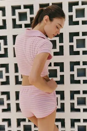 LoveShackFancy Waverlynn Polo Top