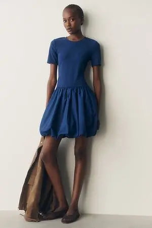 Daily Practice Drop-waist Bubble Mi Dress Blueprint