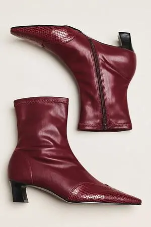 Maeve Cap-toe Stretch Ankle Boots