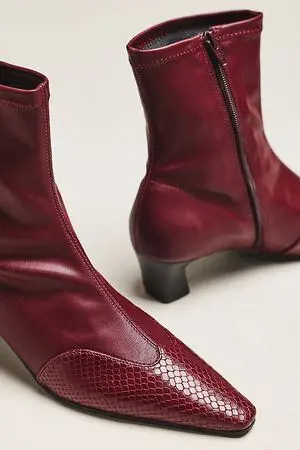Maeve Cap-toe Stretch Ankle Boots
