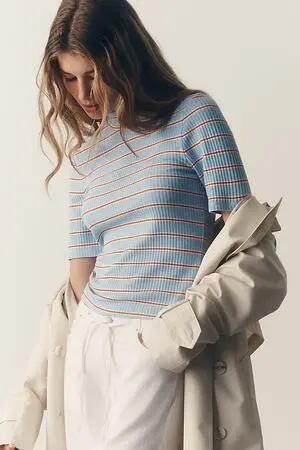 Anthropologie Mock Neck T-shirts For Women