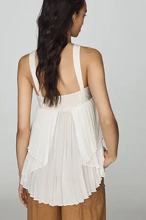 Anthropologie Pleated Tank Top