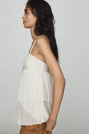Anthropologie Pleated Tank Top