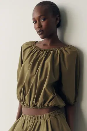 Daily Practice Bubble Top - Olive