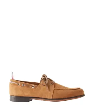 Thom Browne Suede Loafers Camel