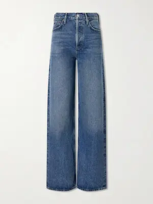 AGOLDE Ren Long High-rise Wide-leg Jeans