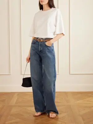 AGOLDE Ren Long High-rise Wide-leg Jeans