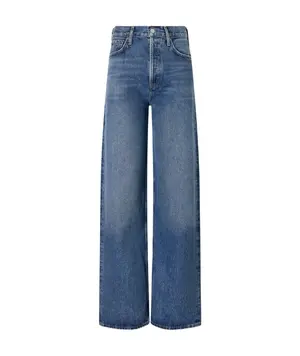 AGOLDE AGOLDE Ren Long High-Rise Wide-Leg Jeans