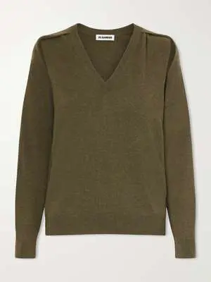 JIL SANDER Cashmere Sweater - Army Green
