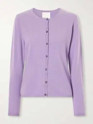 ALLUDE Cashmere Cardigan - Lilac