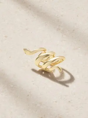 Ileana Makri 18 Karat Diamond Cobra Ear Cuff - Gold