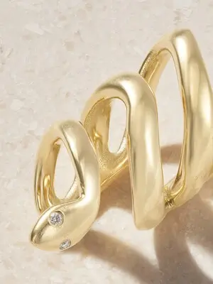 Ileana Makri 18 Karat Diamond Cobra Ear Cuff