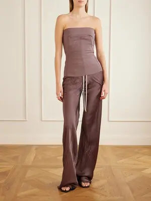 Rick Owens Strapless Wool-blend Bustier