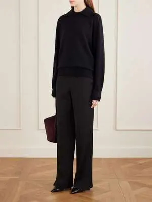 Khaite Grenare Virgin Wool Straight-leg Pants