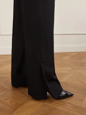 Khaite Grenare Wool Straight-leg Pants