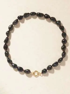 LUCY DELIUS 14-karat Gold Pearl Beaded Necklace
