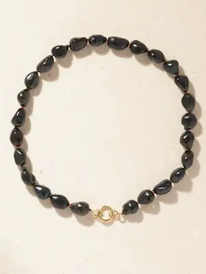 LUCY DELIUS LUCY DELIUS 14-Karat Gold Pearl Beaded Necklace