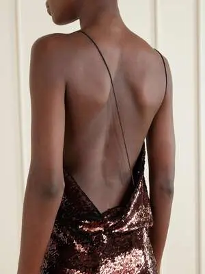 Alex Perry Sequined Mesh Mini Dress