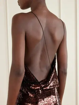 Alex Perry Sequin Draped Mini Dress