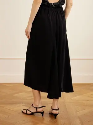Sharon Wauchob Asymmetric Duchesse-satin Midi Skirt