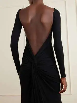 Alex Perry Open-back Jersey Gown