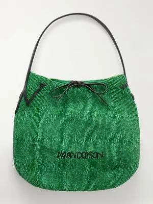 JW Anderson Beaded Canvas Tote - Green