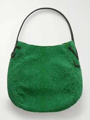 JW Anderson Beaded Canvas Tote - Green