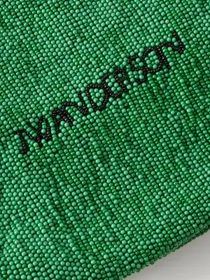 JW Anderson Beaded Canvas Tote - Green