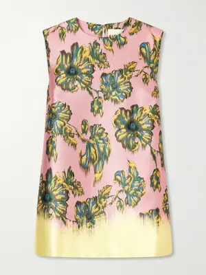 ALEMAIS Faye Floral-print Twill Top - Pink