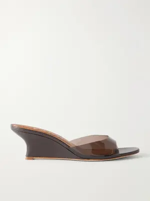 Staud Brigitte 60 Tpu Wedge Sandals - Brown