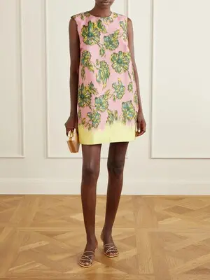 ALEMAIS Faye Floral-print Twill Mini Dress - Multi