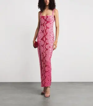 CLIO PEPPIATT Snake Medusa Midi Dress