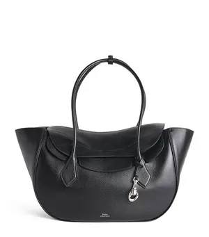 Polo Ralph Lauren Large Leather Polo Blaze Shoulder Bag - Black