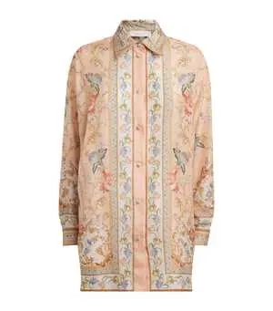 Zimmermann Silk Roselight Shirt - Pink