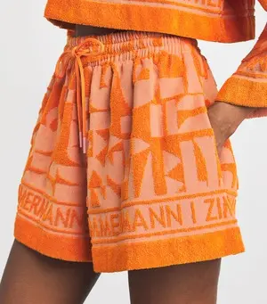 Zimmermann Terry Solstice Shorts - Orange