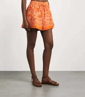 Zimmermann Terry Solstice Shorts - Orange