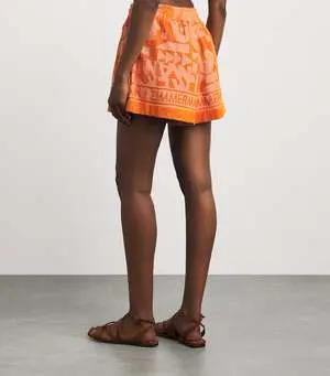 Zimmermann Terry Solstice Shorts - Orange