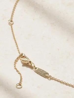 DE BEERS LONDON 18-karat Diamond Talisman Medal Necklace
