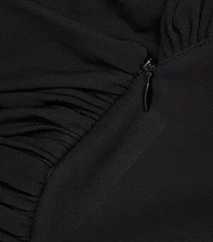 Victoria Beckham Long-sleeve Gathered Midi Dress